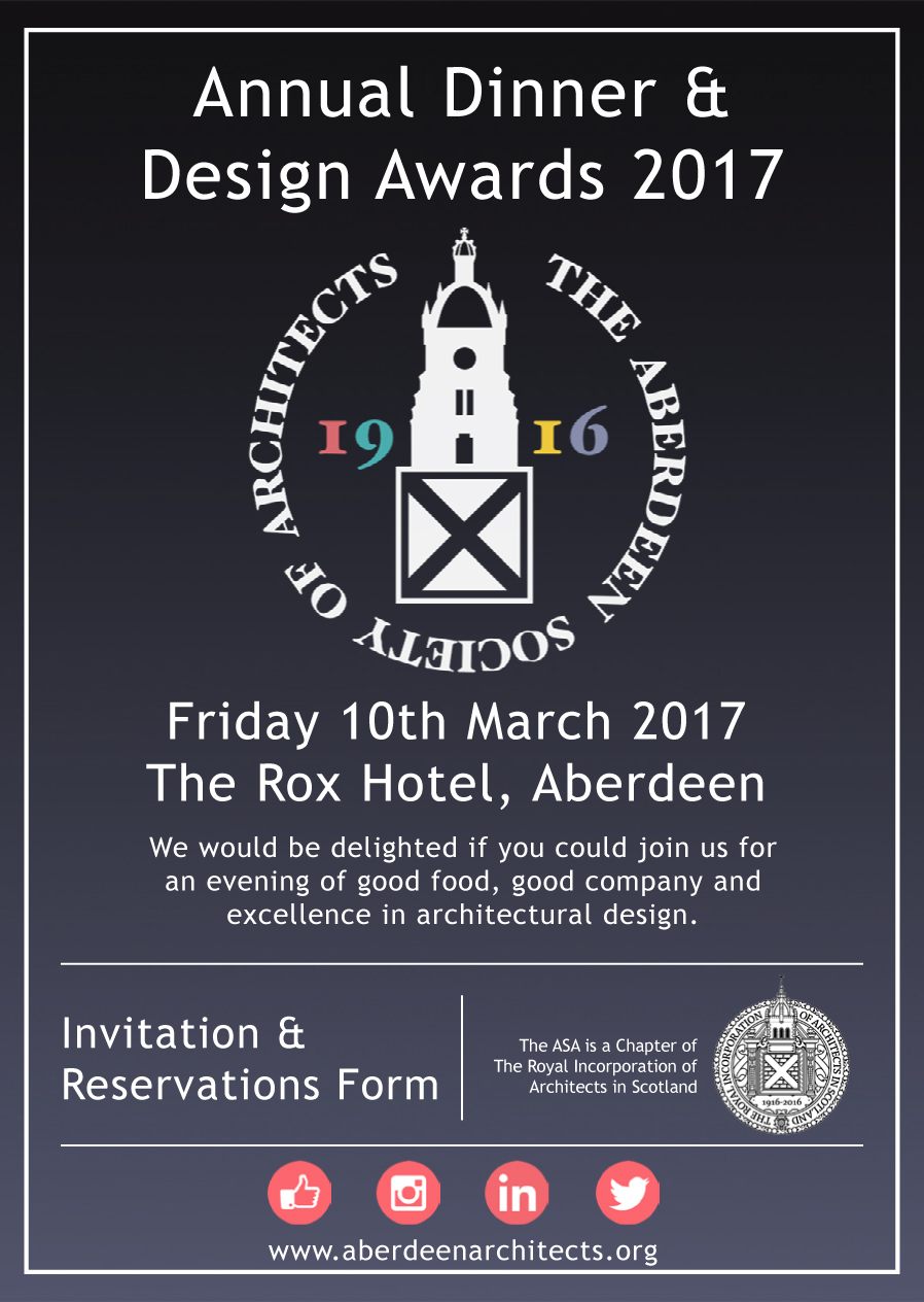 Annual Dinner & Design Awards 2017 – Invite - Aberdeen Society of ...